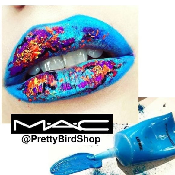 MAC Cosmetics | Makeup | Mac Cyan Lipmix Pigment Lipstick Face Paint ...